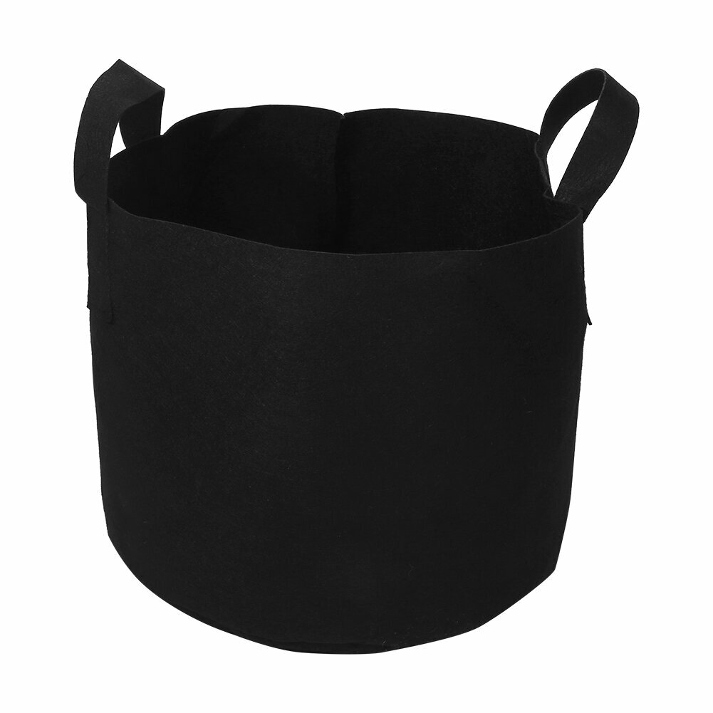 Черный тканевый мешок для выращивания растений, аэрационный горшок объемом 7 галлонов для овощей и цветов, многоразовый воздухопроницаемый контейнер для садоводства на открытом воздухе и в помещении
