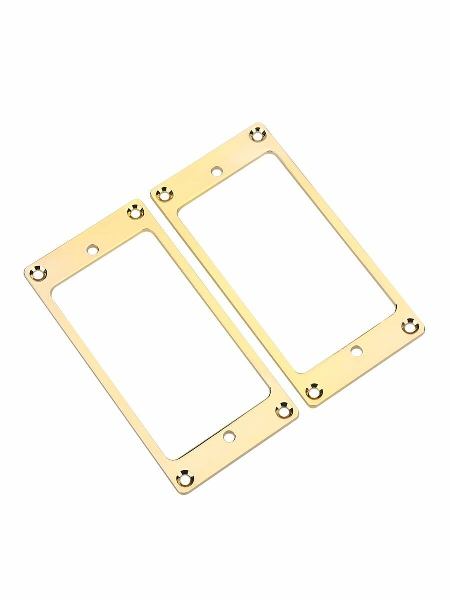 Золотые монтажные кольца звукоснимателя хамбакера для электрогитар, 2 шт. металлические запасные части, точная посадка для легкой установки