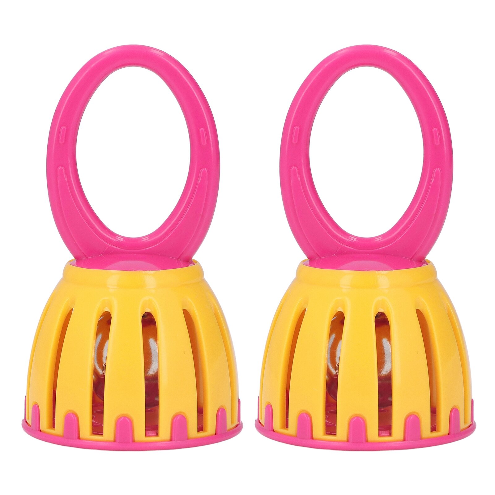 2 шт. Ручной колокольчик-погремушка для клетки, обучающая игрушка, перкуссия, звон колокольчика для детей