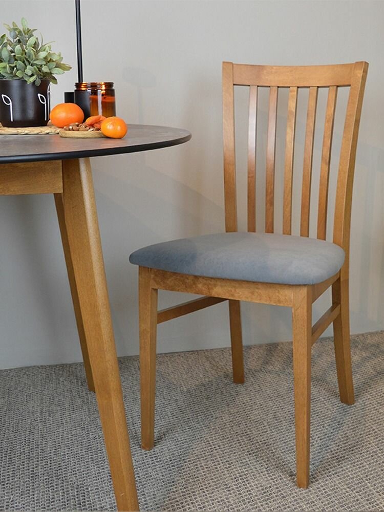 Стул "Комфорт" (Орех/Fortuna12), массив дерева, Экомебель