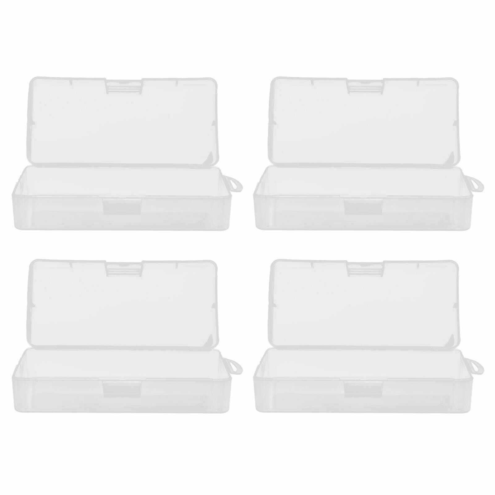 Прозрачная коробка для хранения прозрачное пластиковое контейнер с шарнирной крышкой для небольших объектов