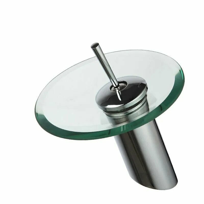 Стеклянный смеситель для раковины с трубами горячей и холодной воды, смеситель для раковины в ванной комнате