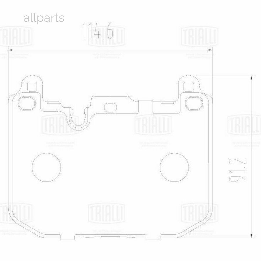 TRIALLI PF 2228 Колодки тормозные BMW X2 F39 12- передние