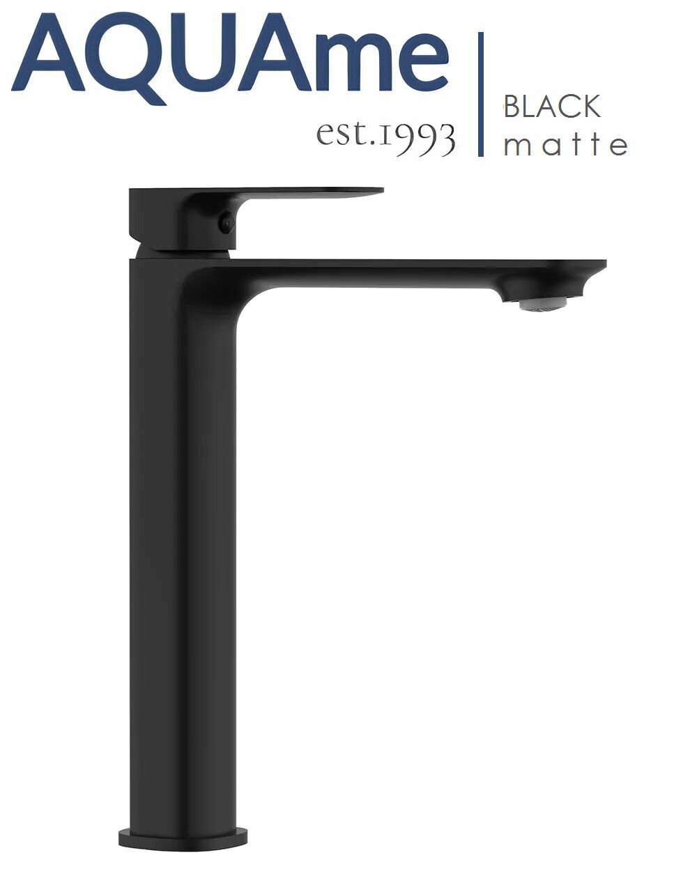 Смеситель для раковины AQUAme Monza матовый черный AQM6314MB