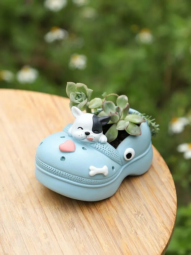 Roogo Ваза "обувь", 8 см , Смола, 1 шт