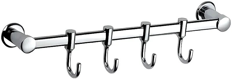 Крючок D-lin D201851-4 из нержавеющей стали, 4 крючка, хром, вешалка для полотенец в ванную