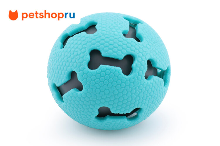 NUNBELL Игрушка-пищалка для собак Мяч d=7.5 см, в ассортименте