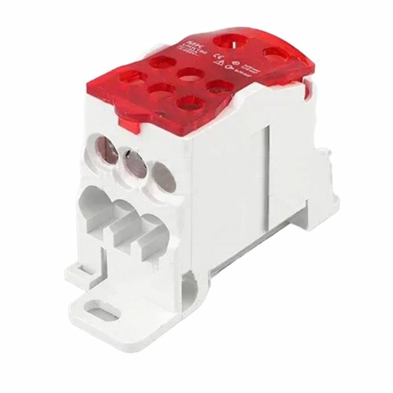 Бытовое параллельное устройство, один вход и шесть выходов, клеммная колодка 160A-красный