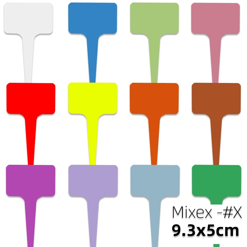 Многоцветные пластиковые бирки для растений 30/50 шт 50 PCS, Белый, X
