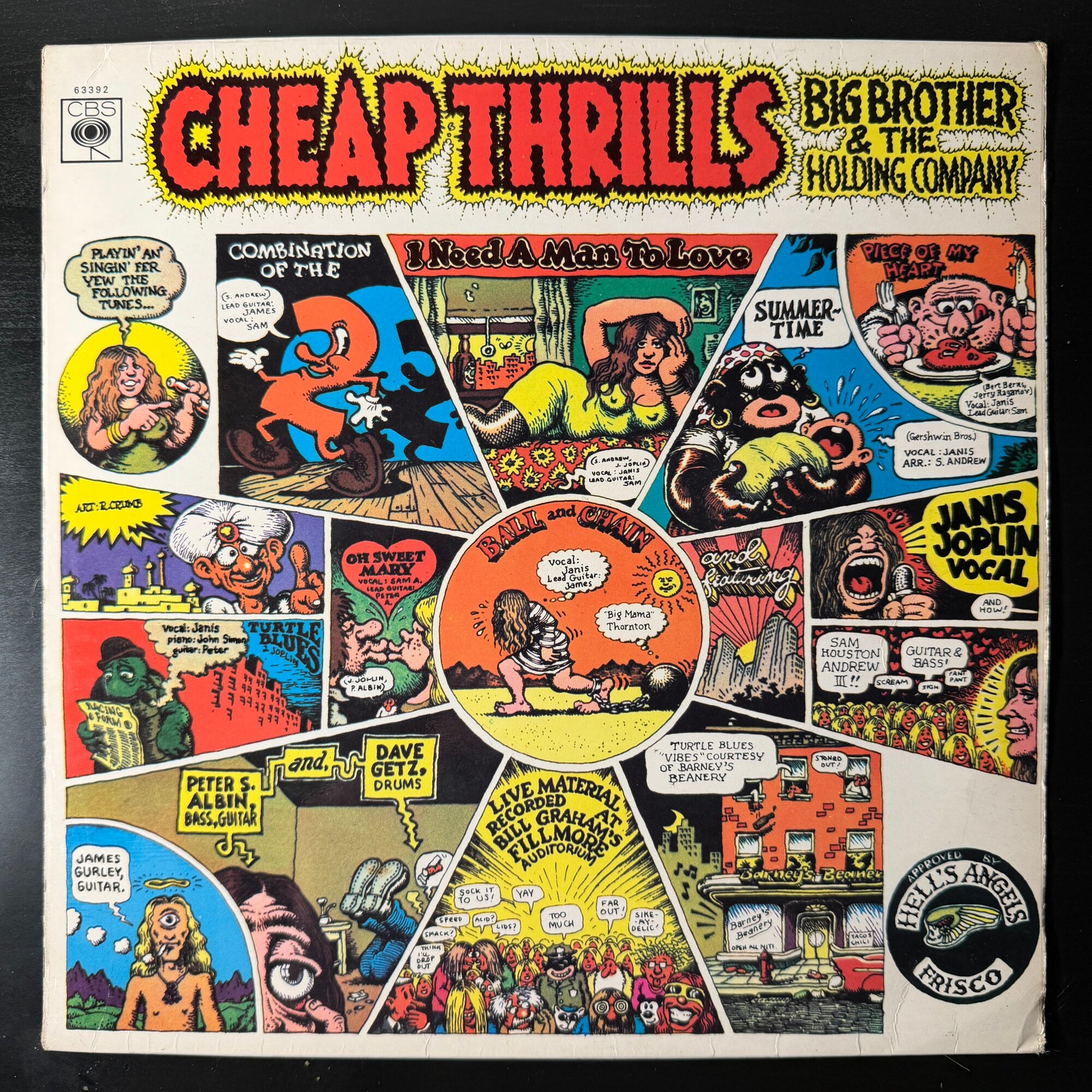 Виниловая пластинка Big Brother & The Holding Company Cheap Thrills (Англия 1968г.)