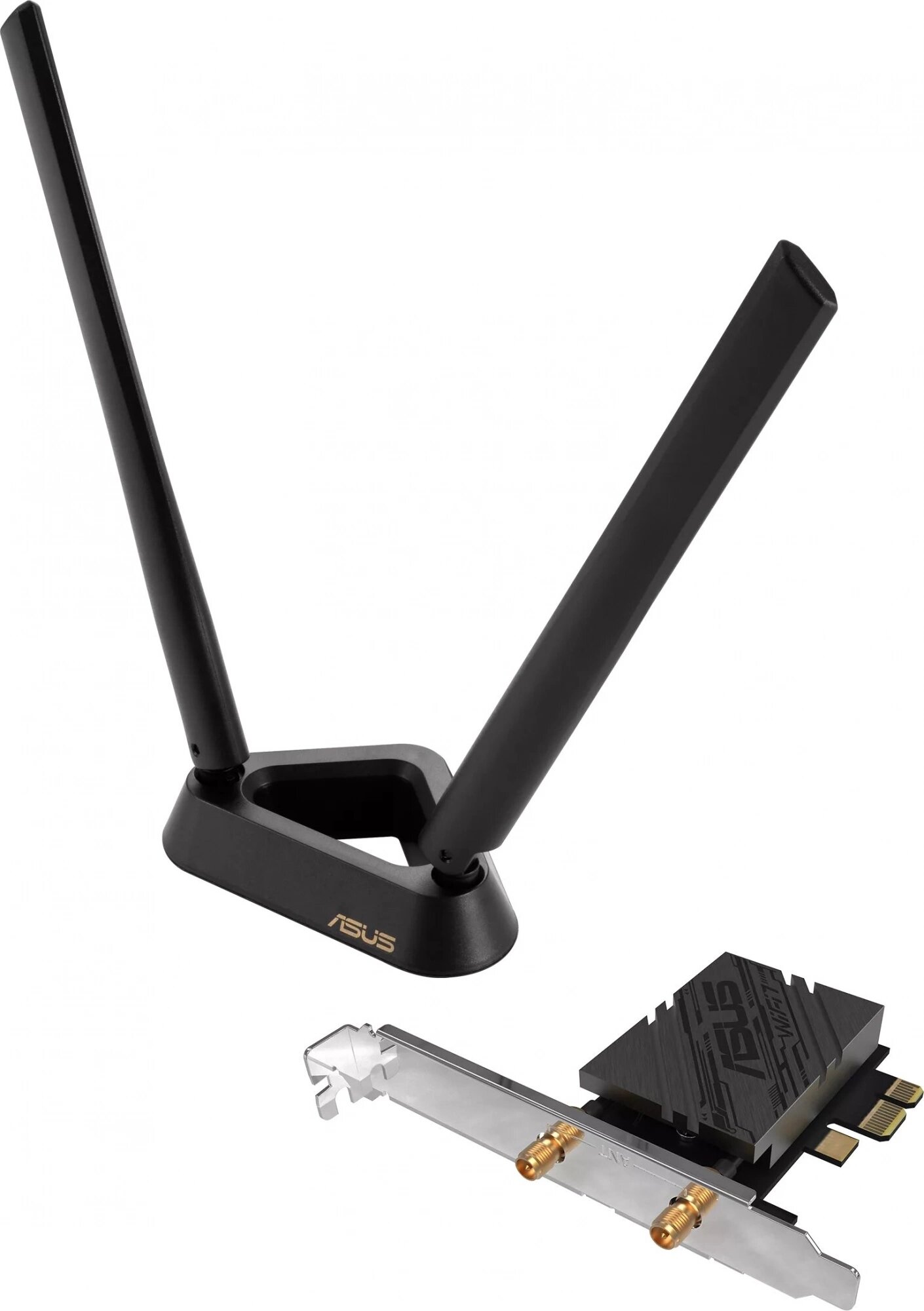 Сетевой адаптер Wi-Fi + Bluetooth Asus PCE-BE92BT BE9400 PCI Express (ант. внеш. несъем.) 2ант.