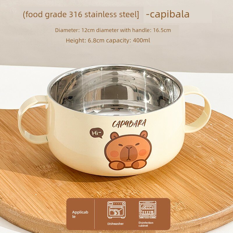 Детская миска из нержавеющей стали Kapibala 316 для кормления, специальная посуда для прикорма, ударопрочная пищевая