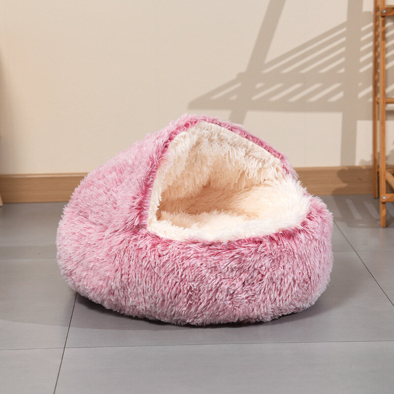 2025 Теплое зимнее гнездо полузакрытое гнездо полузакрытое кровать гнездо кровать для четырех сезонов гнездо для длинношерстного кота