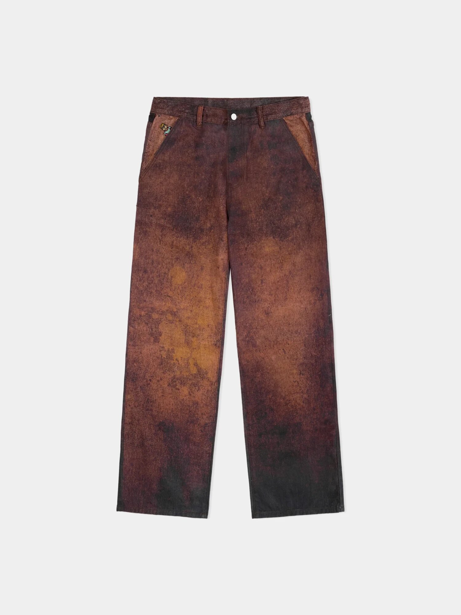 Джинсы багги Printed Distressed Baggy 