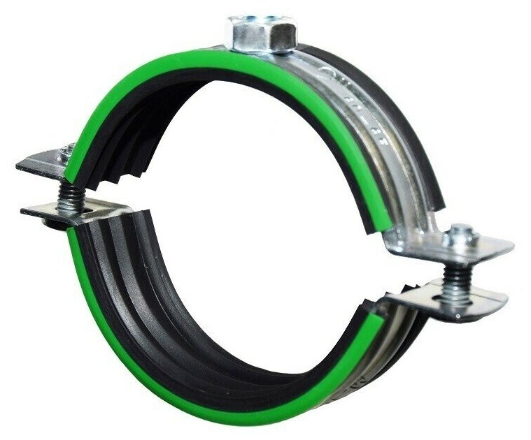 Хомут 1 1/2 (47-53) М8 металлический с гайкой 10 шт