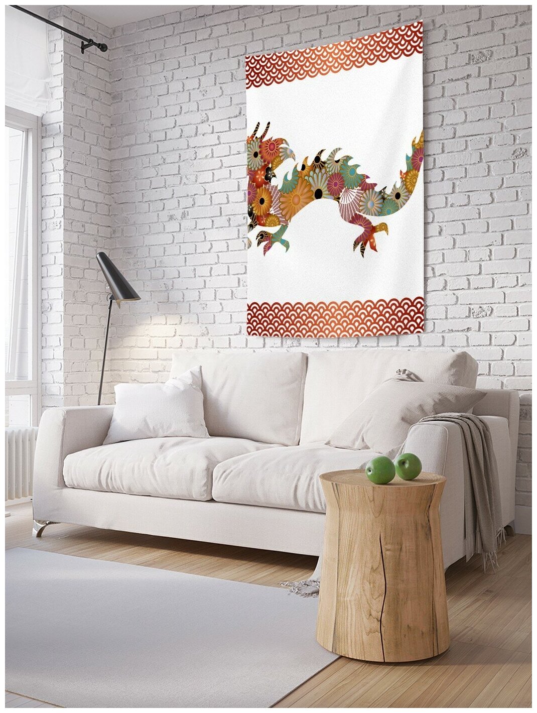 Вертикальное фотопанно JoyArty на стену "Китайский символ", 150x200 см