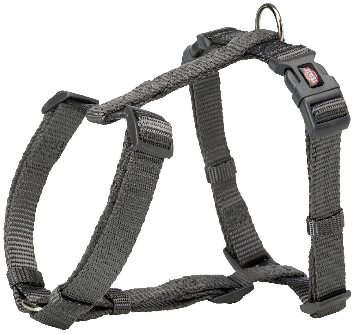 Шлейка для собак Trixie Premium H-Harness М-L нейлон графит 20 мм 52 – 75 см (1 шт)