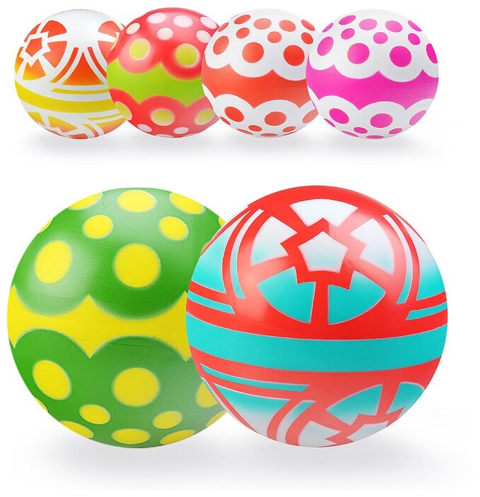 Мяч "Василек" окраш. по трафарету, d-200