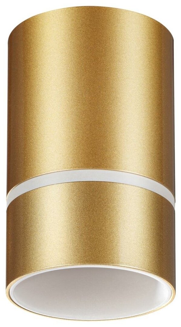 370734 OVER NT21 424 золото Светильник накладной IP20 GU10 9W 235V ELINA Novotech