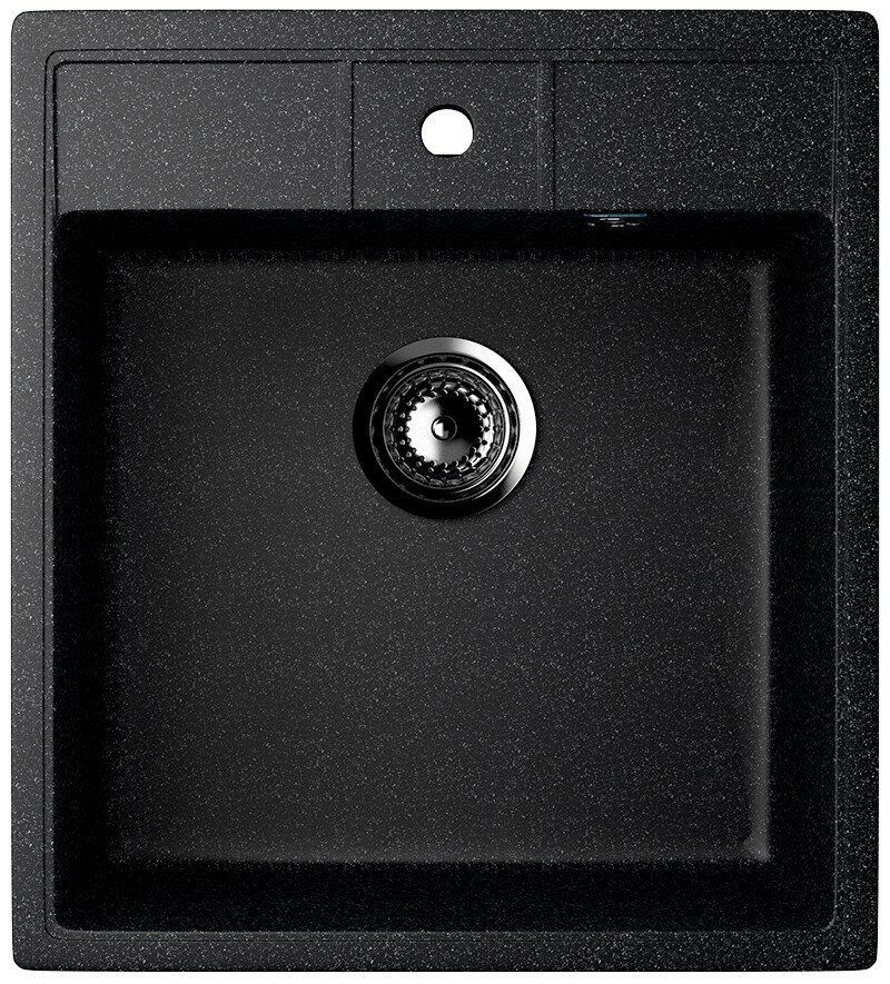 Кухонная мойка из искусственного камня Uperwood Симпл (Simple) UPD-305-308, черная