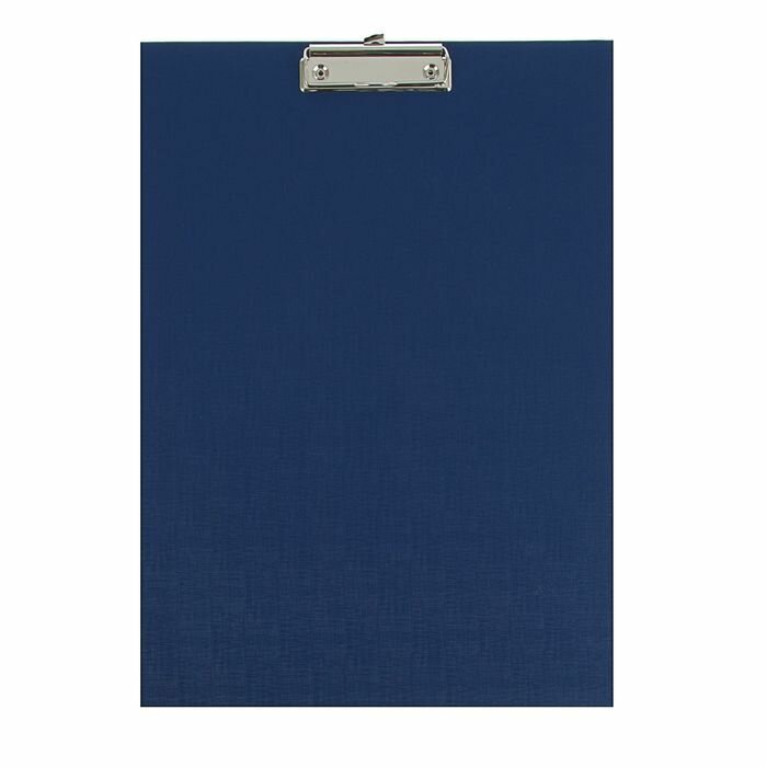 Планшет с зажимом А3, 420 х 300 мм, бумвинил, цвет синий (клипборд)