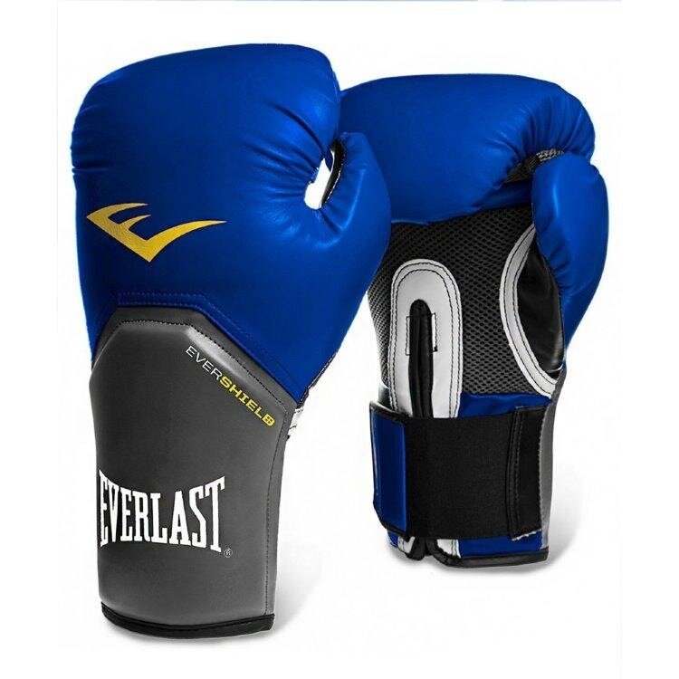 Боксерские перчатки тренировочные Everlast Pro Style Elite - Синий (14 oz)