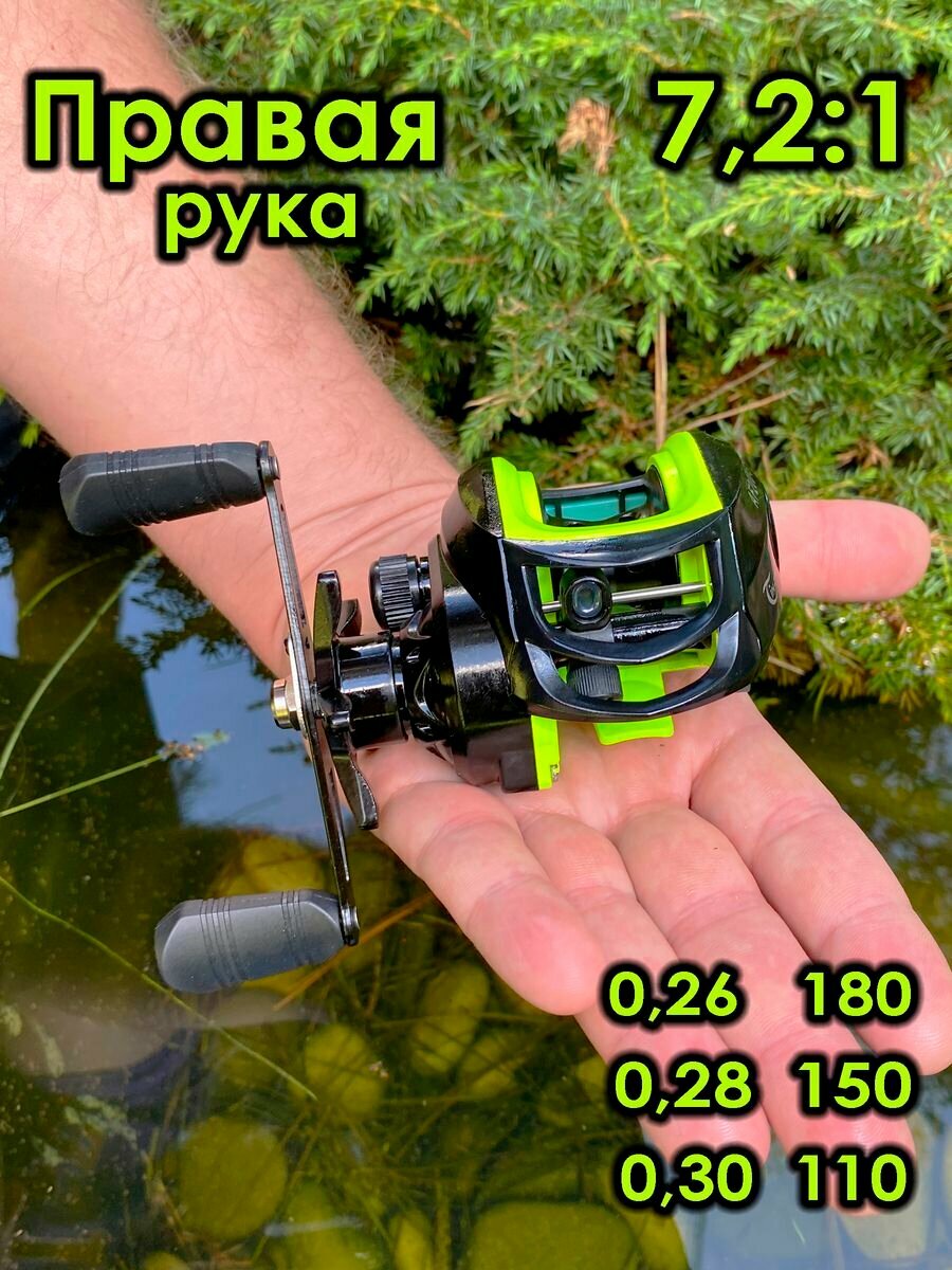 Мультипликаторная катушка для спиннинга и рыбалки 2000