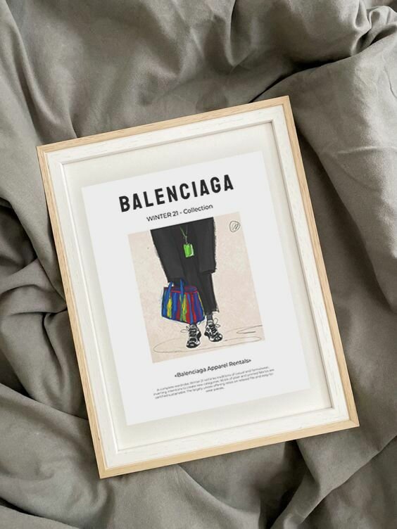 Постер, плакат на стену Balenciaga