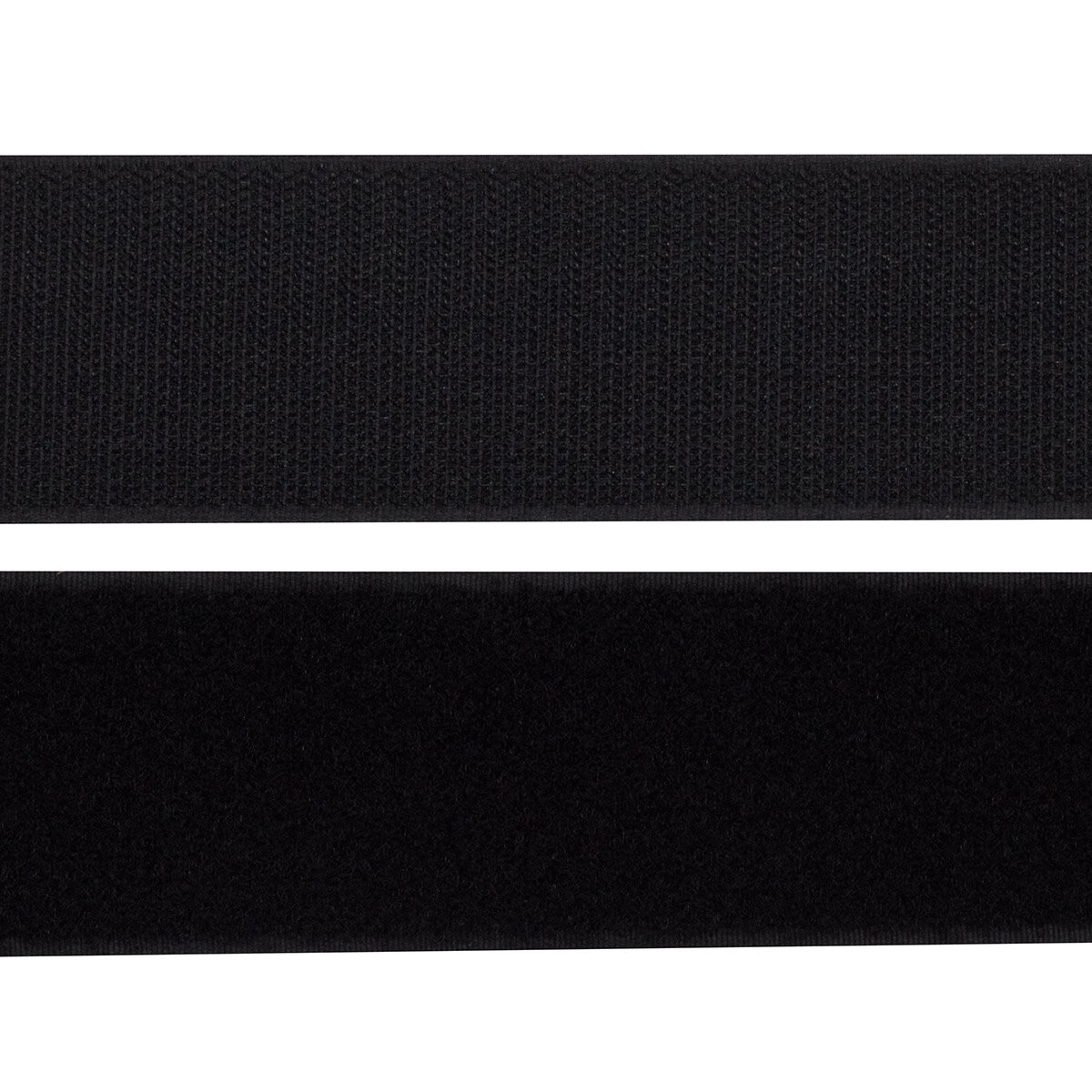 Лента контактная пришивная Айрис, 30,9 г/м, 30% нейлон, 70% полиэстер, черная, 50 мм*25 м