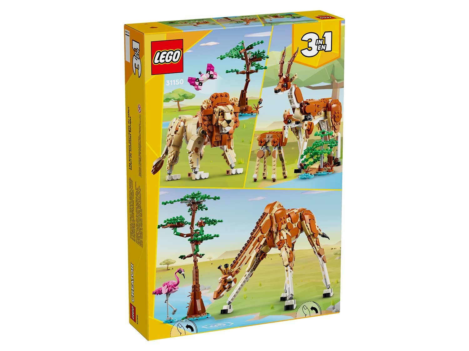 Конструктор LEGO Creator 31150 Wild Safari Animals, 780 дет.