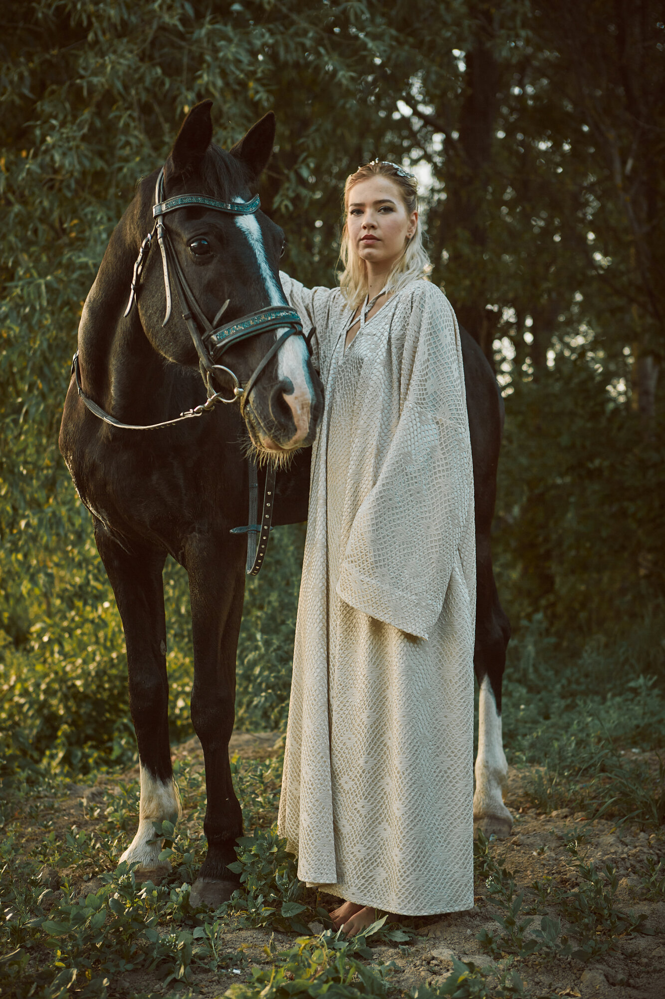 Платье для кормящих мам Look & sok "Шелковистое макраме"