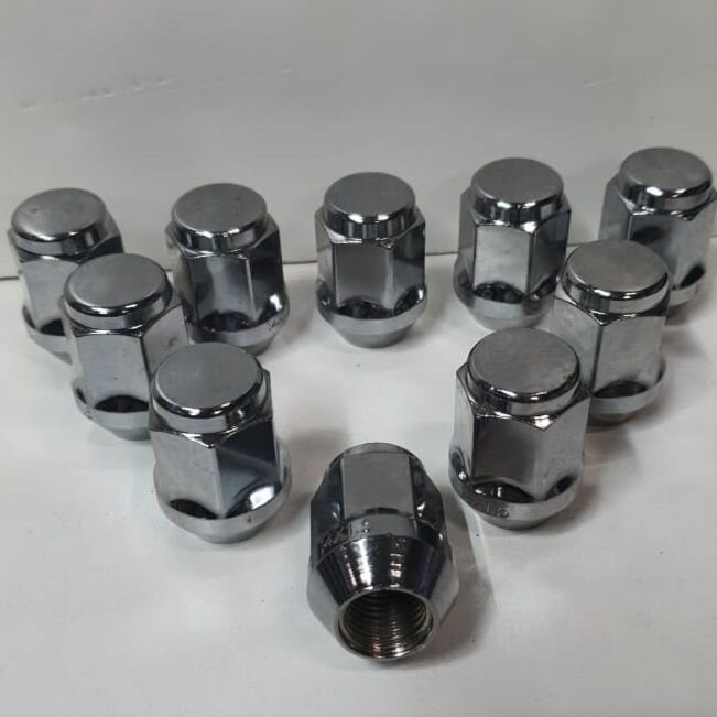 Гайка колёсная 14x1,5x35, конус, под 21 ключ, 10 штук