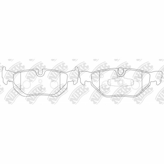 Колодки тормозные дисковые Nibk PN0511, 4 шт