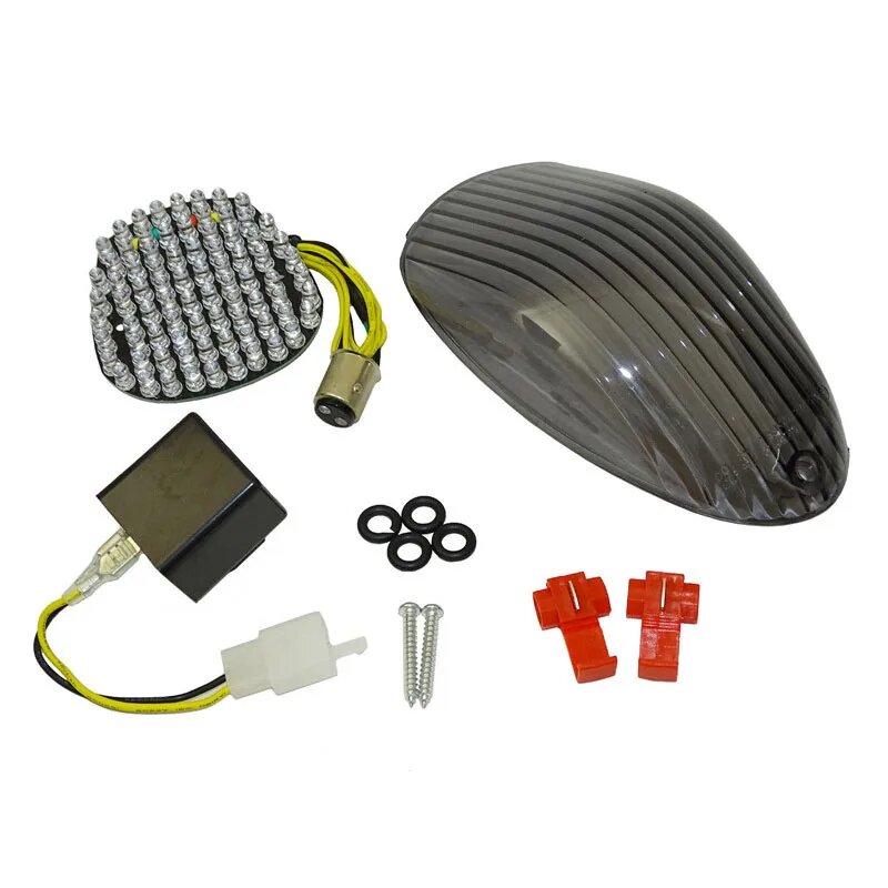 Задний стоп-сигнал, поворотники, встроенный светодиодный фонарь для Kawasaki Vulcan 900 Smoke Lens