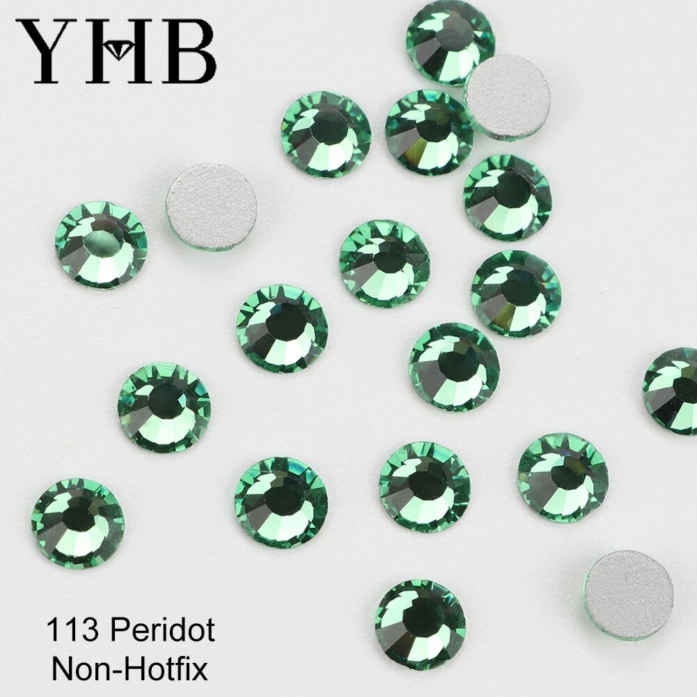 Стразы YHB изумрудные 3.2mm SS12 (1440шт) 113 Peridot