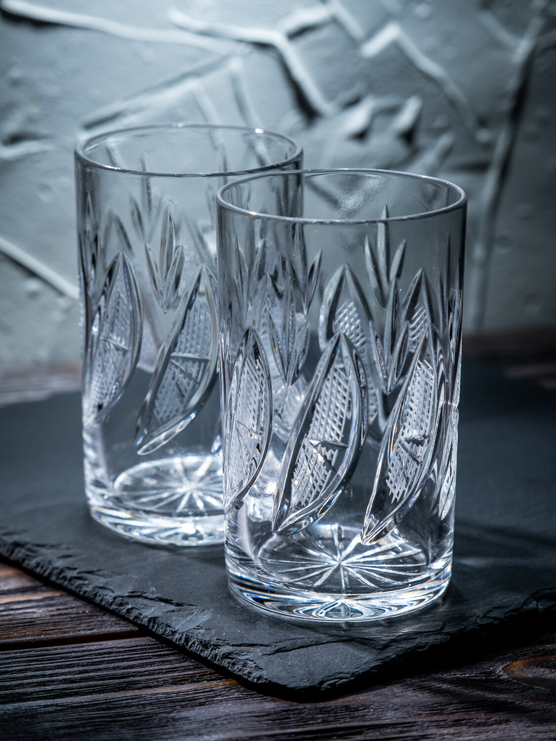 Набор стаканов для чая ( Хрусталь, 2 штуки) 100134 Бахметевский Завод