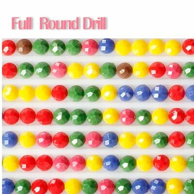 Хуакан индивидуальная алмазная картина 5D Красный, 60X90cm, Full Round