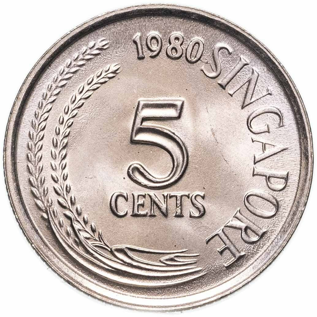 Сингапур 5 центов (cents) 1980