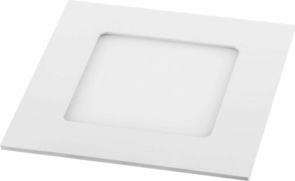 Светильник встраиваемый светодиодный 6W 6400K 30pcs SMD2835 AC230V/50Hz 490LM 120*120*13mm, белый, AL502 28506