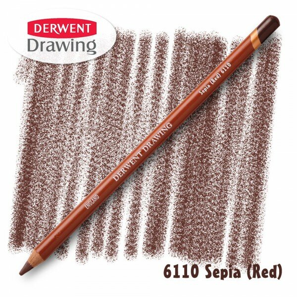 Карандаш Derwent Drawing 6110 Сепия красная (Sepia-(Red))