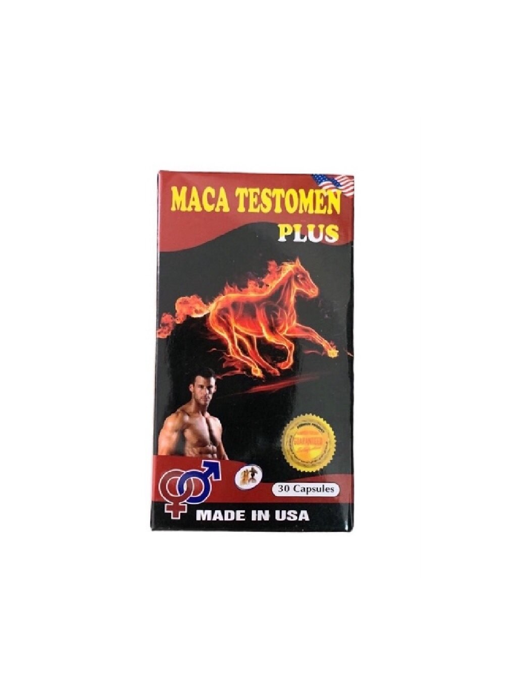 Экстракт маки и женьшеня Maca Testomen Plus 30 капсул CША Либидо/Потенция