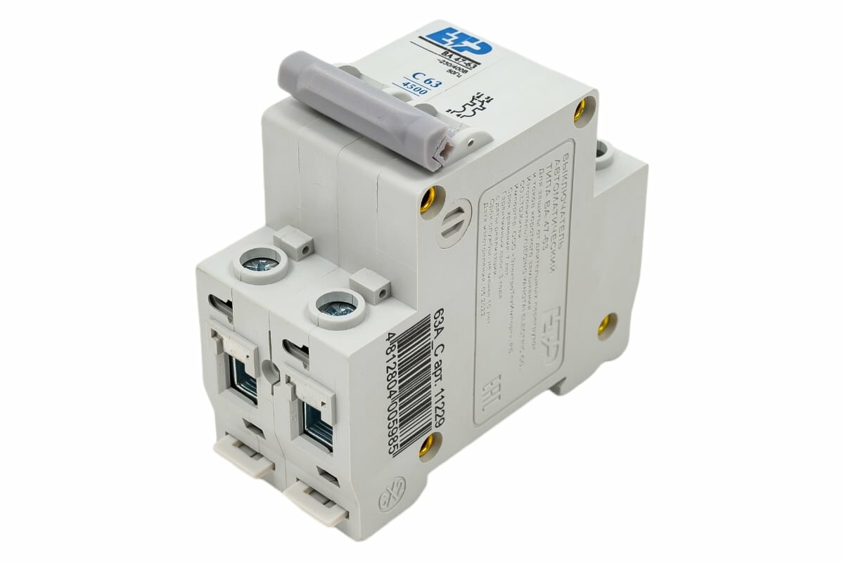 ЕТР ETP Автоматический выключатель 2Р 63А тип C 4,5 кА 11229