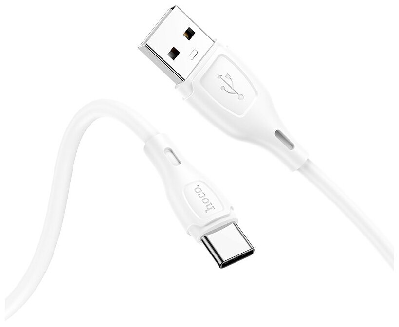 USB Кабель Type-C, HOCO, X61, силиконовый, белый