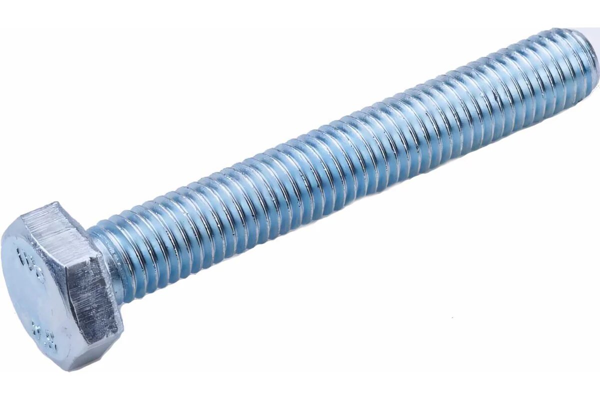 Стройметиз Болт М10x100 DIN 933, класс прочности 8.8, оцинкованный, 10 шт, 3022174