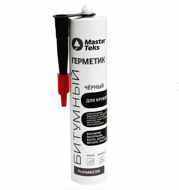 Кровельный герметик битумный MasterTeks PM 260 мл черный