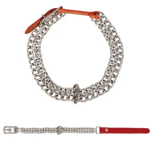 Ошейник цепь для собак двухрядный Triol, 2*45 см