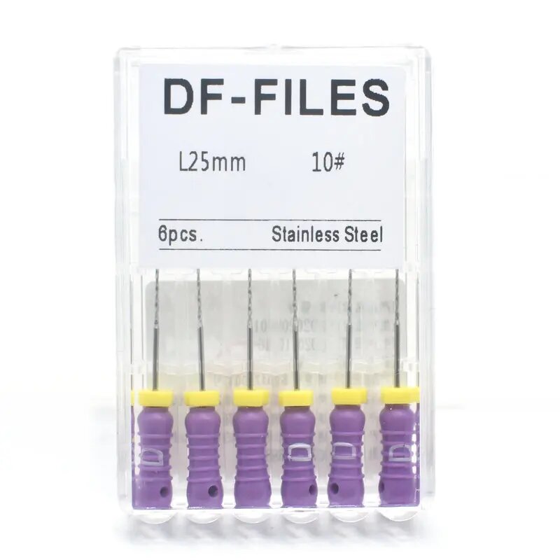 DF-FILES, 6 шт, 25mm, 10#, нержавеющая сталь