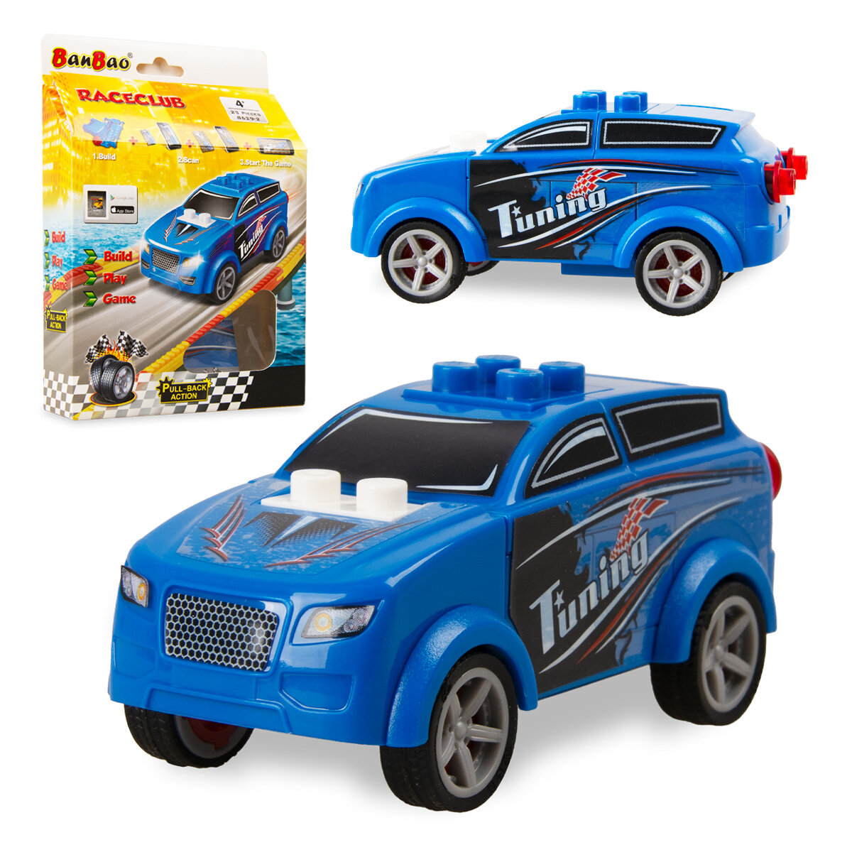 Конструктор инерционный для мальчиков Машина 23 детали (8629-2)