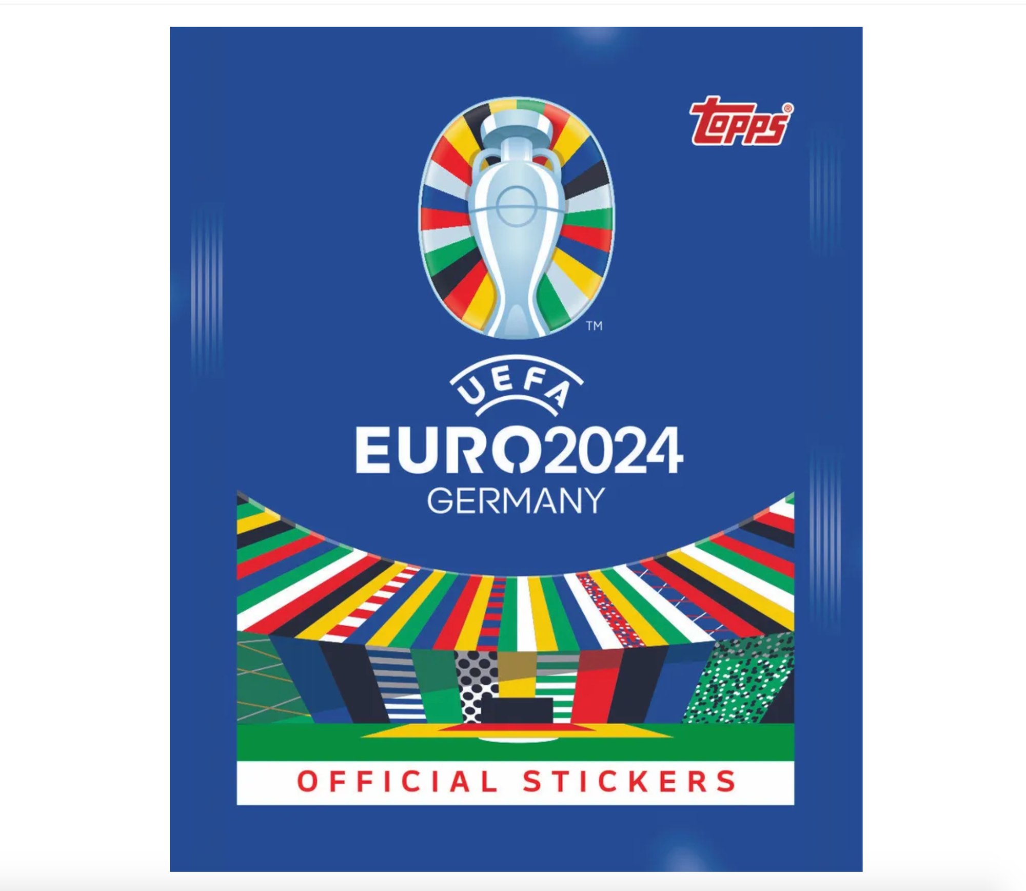 10 пакетиков EURO 2024 Topps (60 наклеек)