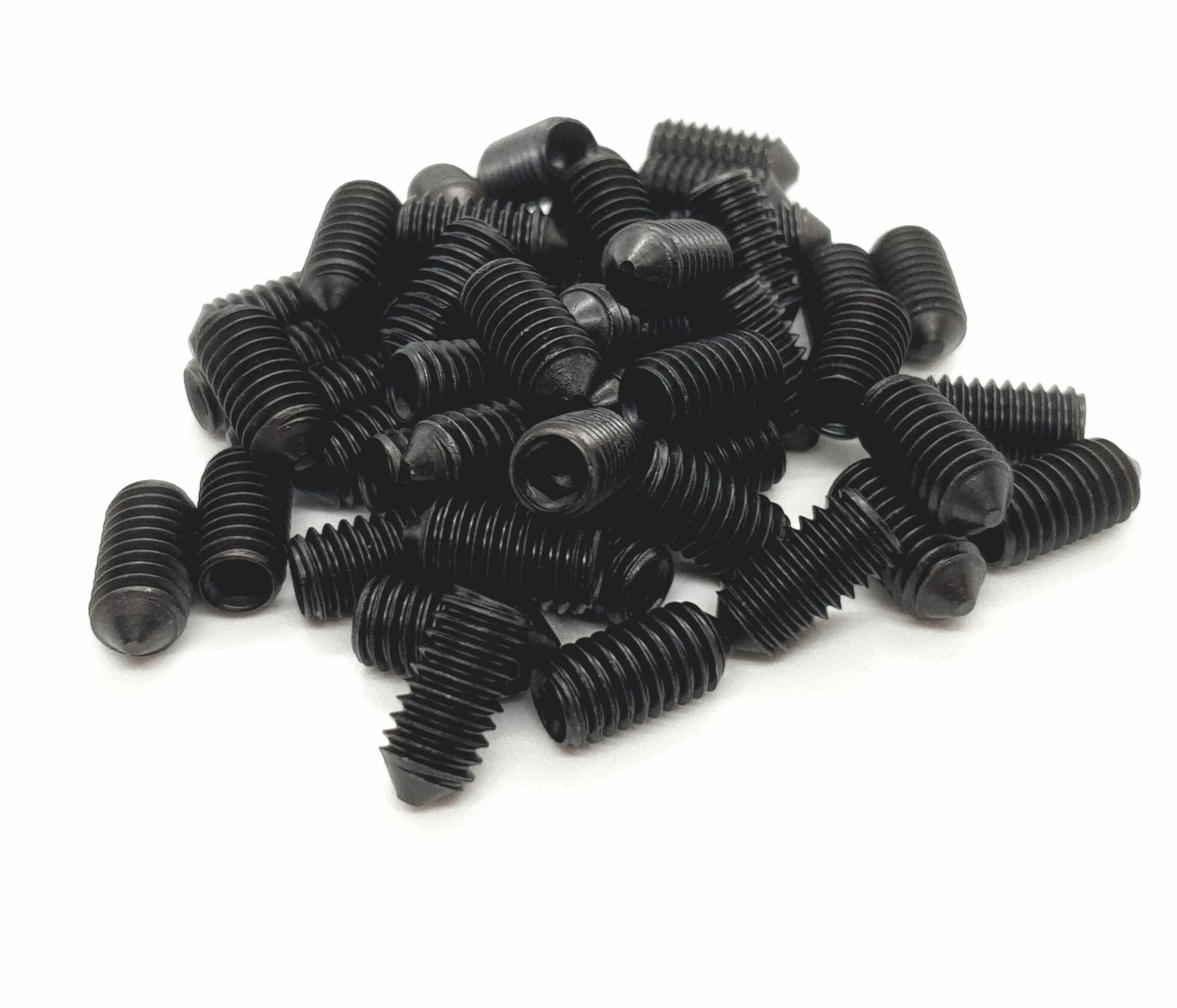 Винт установочный DIN 914 М 6х12 черный, 10 шт